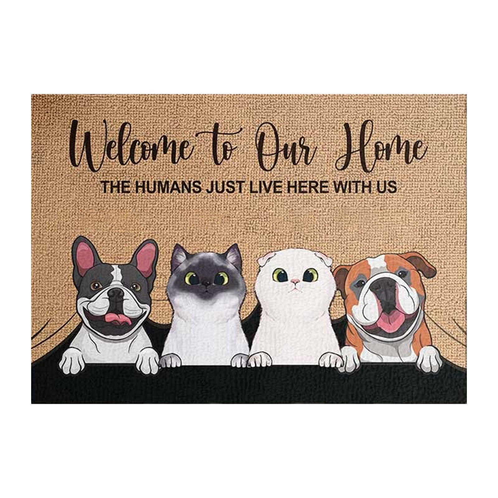 Door Mat Door Mat Outdoor Front Door Mat Indoor Entrance Funny Cute ...