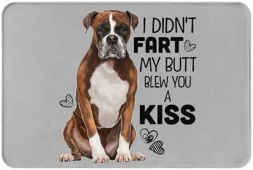 Door Mat French Bulldog I Didn't Fart My Butt Blew You A Kiss Welcome ...