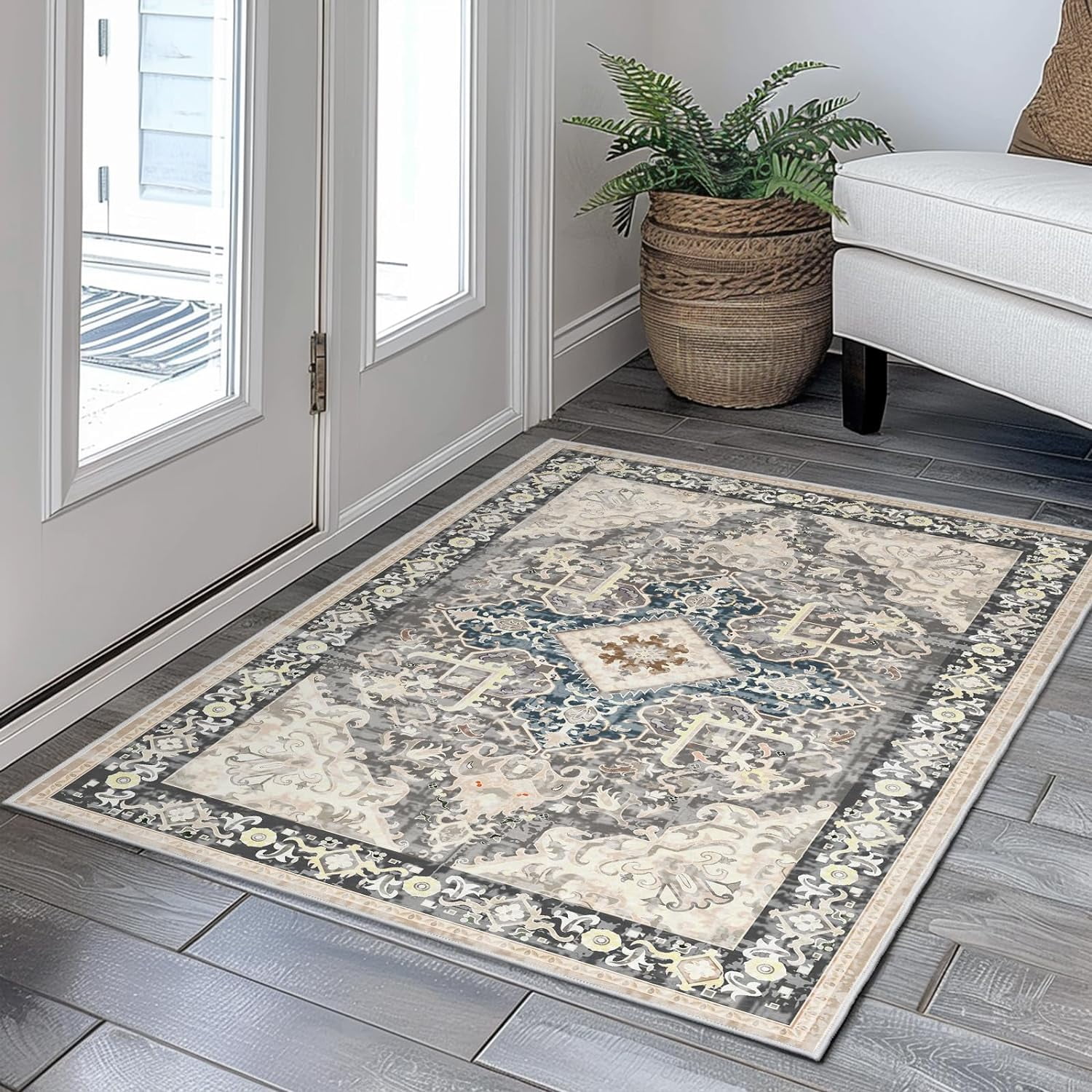 Door Mat Indoor Entrance - 2x3 Washable Rug Front Door Mat Indoor ...