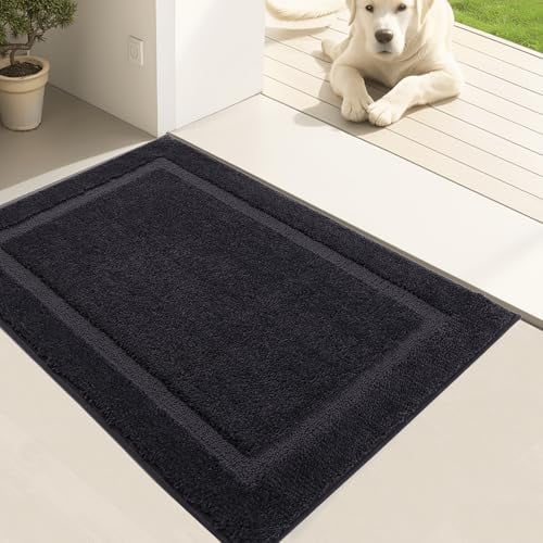 Door Mat Indoor Entrance, Dirt Trapper Entryway Rug with Non-Slip ...