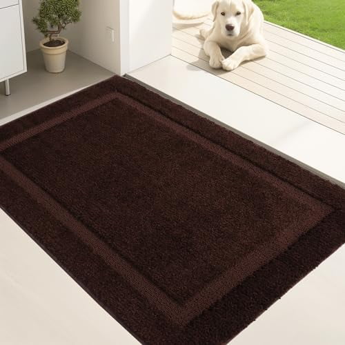 Door Mat Indoor Entrance, Dirt Trapper Entryway Rug with Non-Slip ...