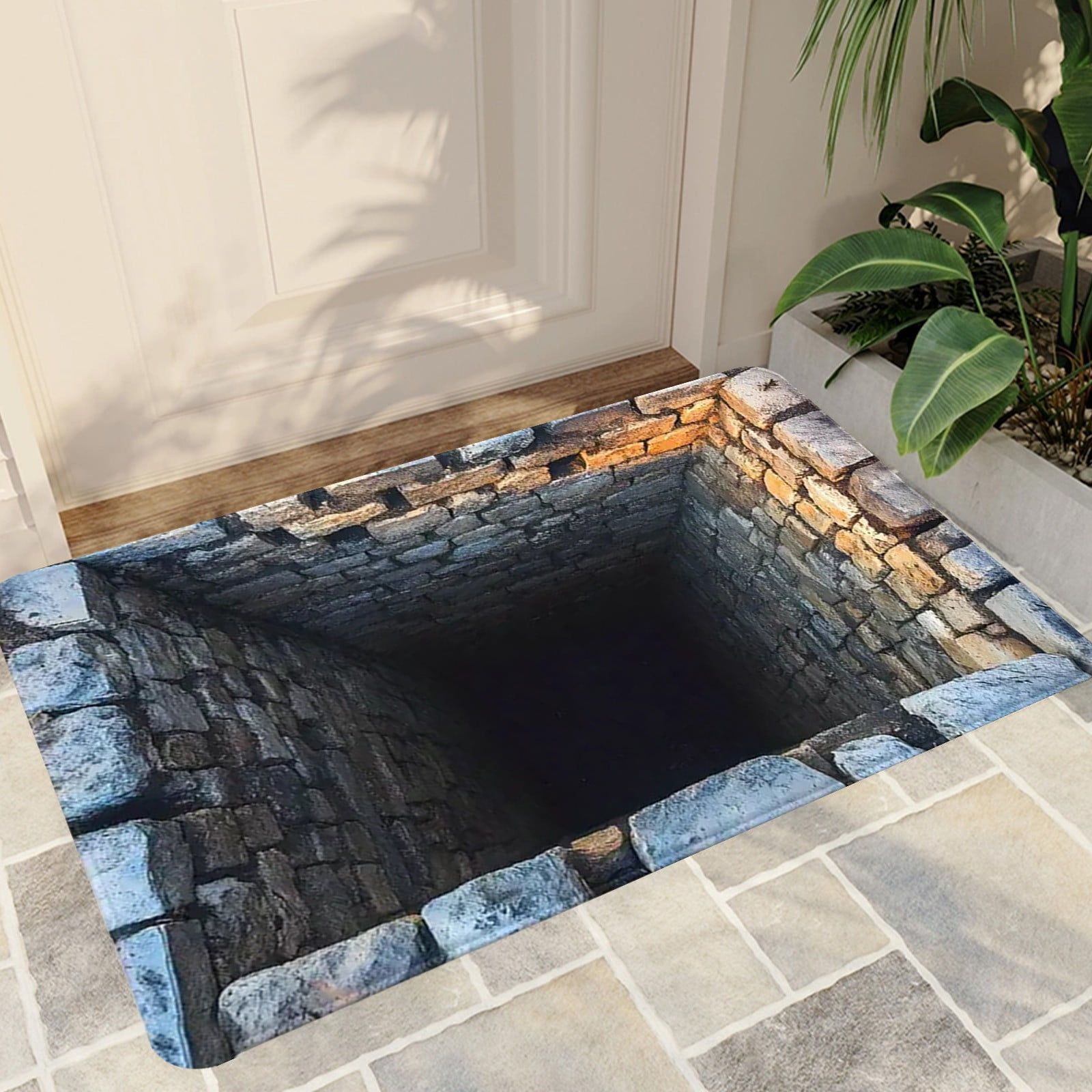 Door Mat Indoor Entrance, Stereoscopic Visual Effect Absorbent Nonslip ...