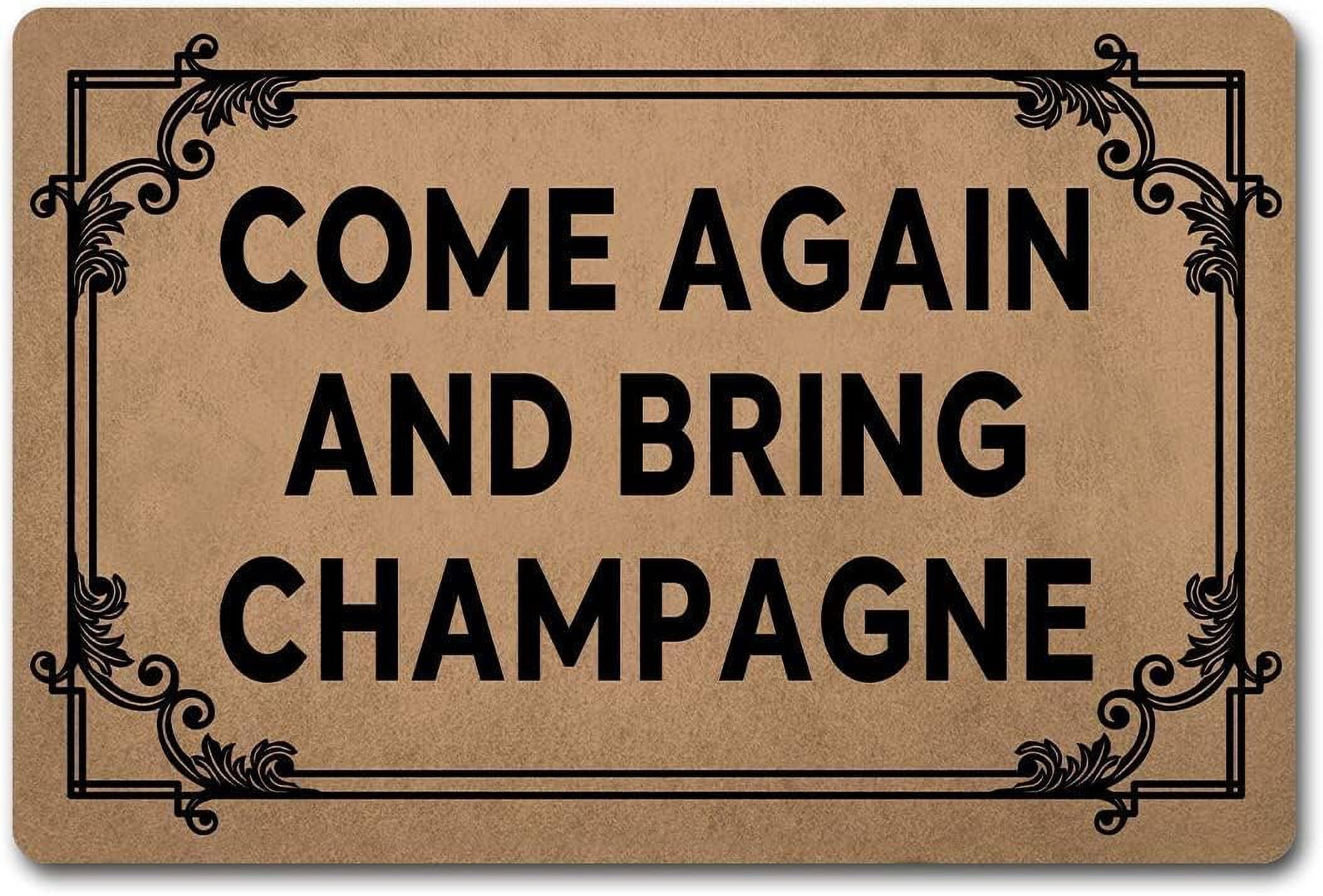 Door Mat Inside Doormat Welcome Funny Door Mat Come Again And Bring ...