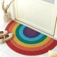 Door Mat Rainbow Welcome Mat Non-Slip Floor Front Doormat Resist Dirt ...