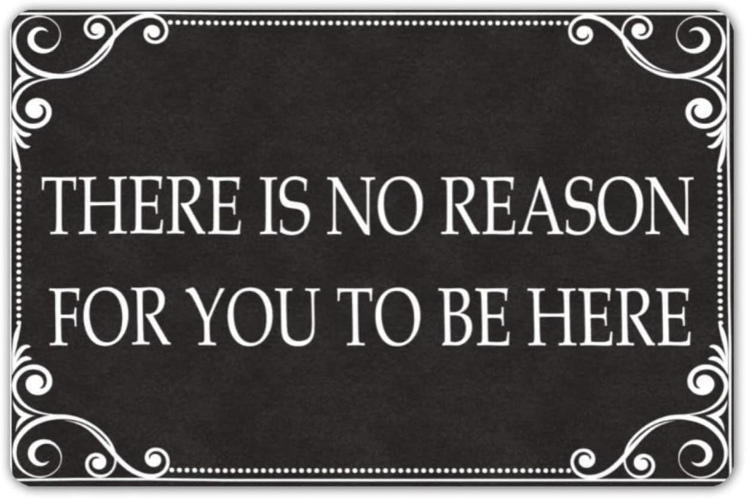 Door Mat There is No Reason for You to Be Here Welcome Non-Slip Mats ...