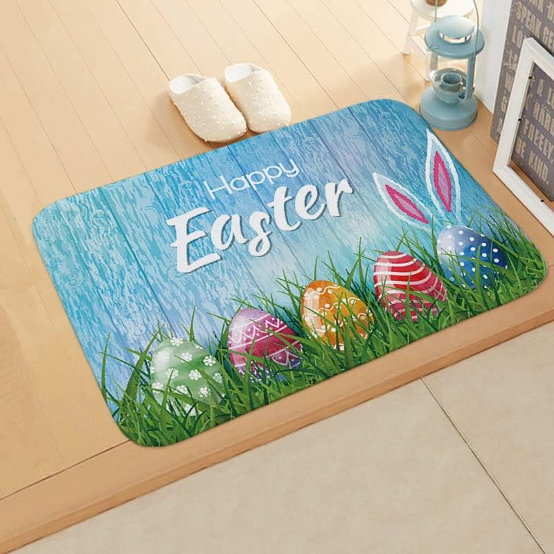 Door Mat Welcome Home Easter Rabbit Welcome Non-Slip Mats Funny Doormat ...