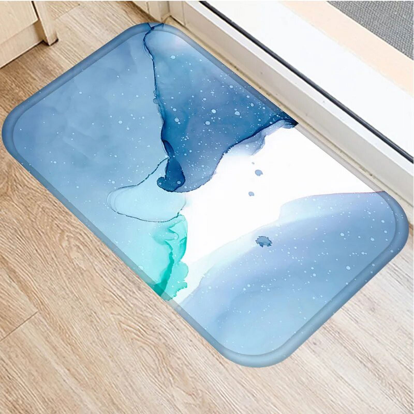 Door Mat in the Hallway Watercolor Kitchen Mats Anti-slip Modern Rug ...
