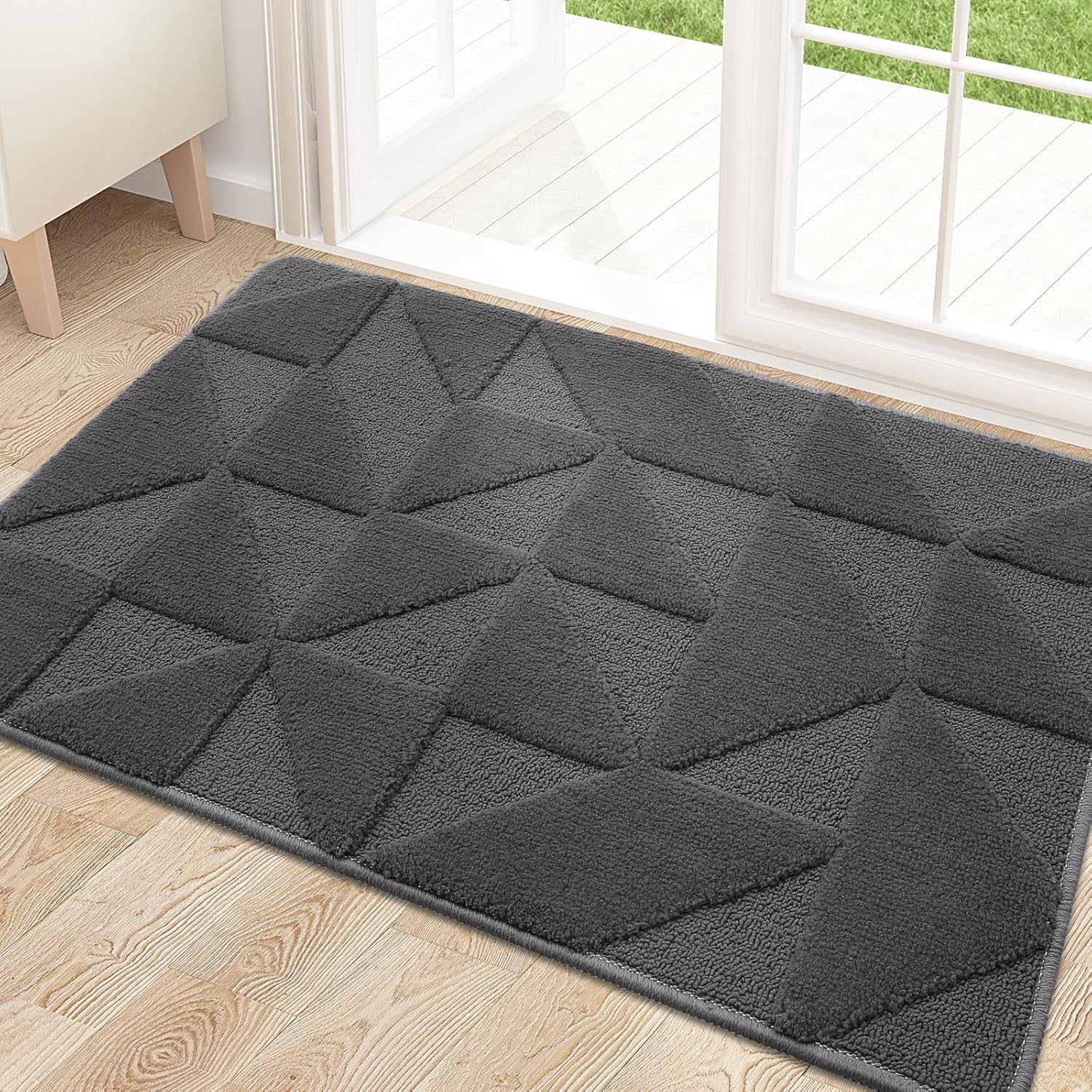 Door Mats Indoor, Non-Slip, Absorbent, Dirt Resist, Entrance Washable ...