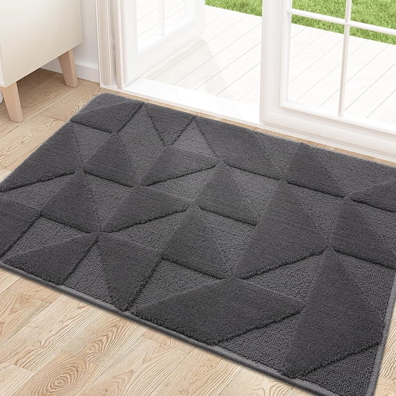 Door Mats Indoor, Non-Slip, Absorbent, Dirt Resist, Entrance Washable ...