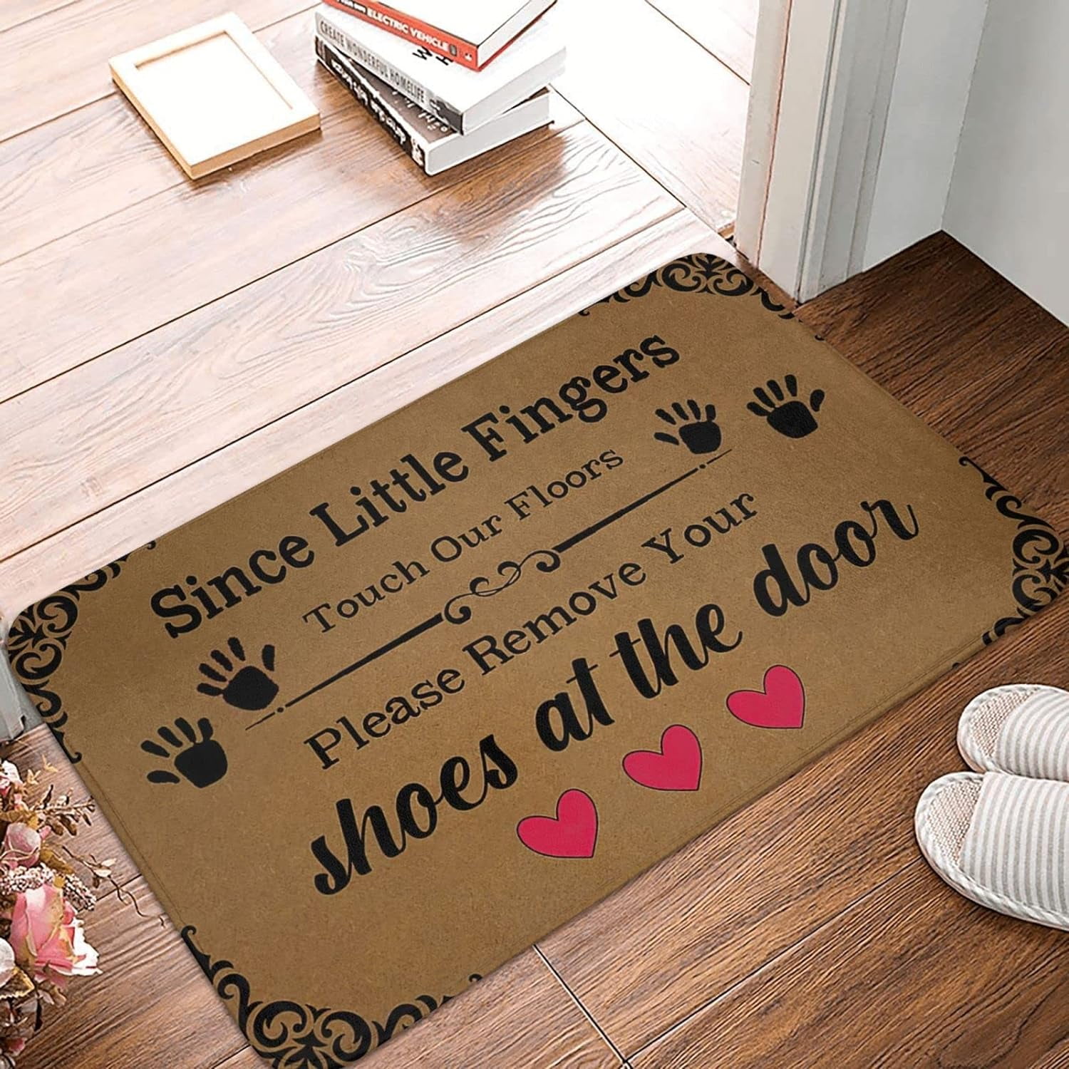Door Mats Outdoor Since Little Fingers Touch Our Floors Please Remove ...