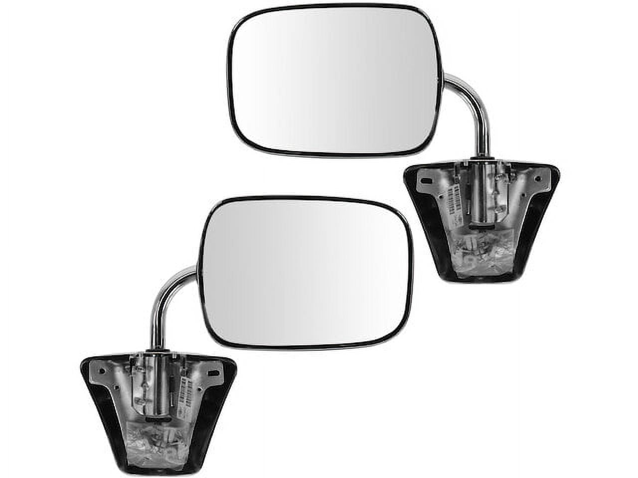 2 Piece Door Mirror Set for Chevy C10 (1975-1986) - Chrome Manual Side ...