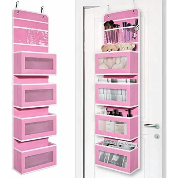 Over Door Organizer with 4 Large Capacity Pockets, Hanging Organizer ...