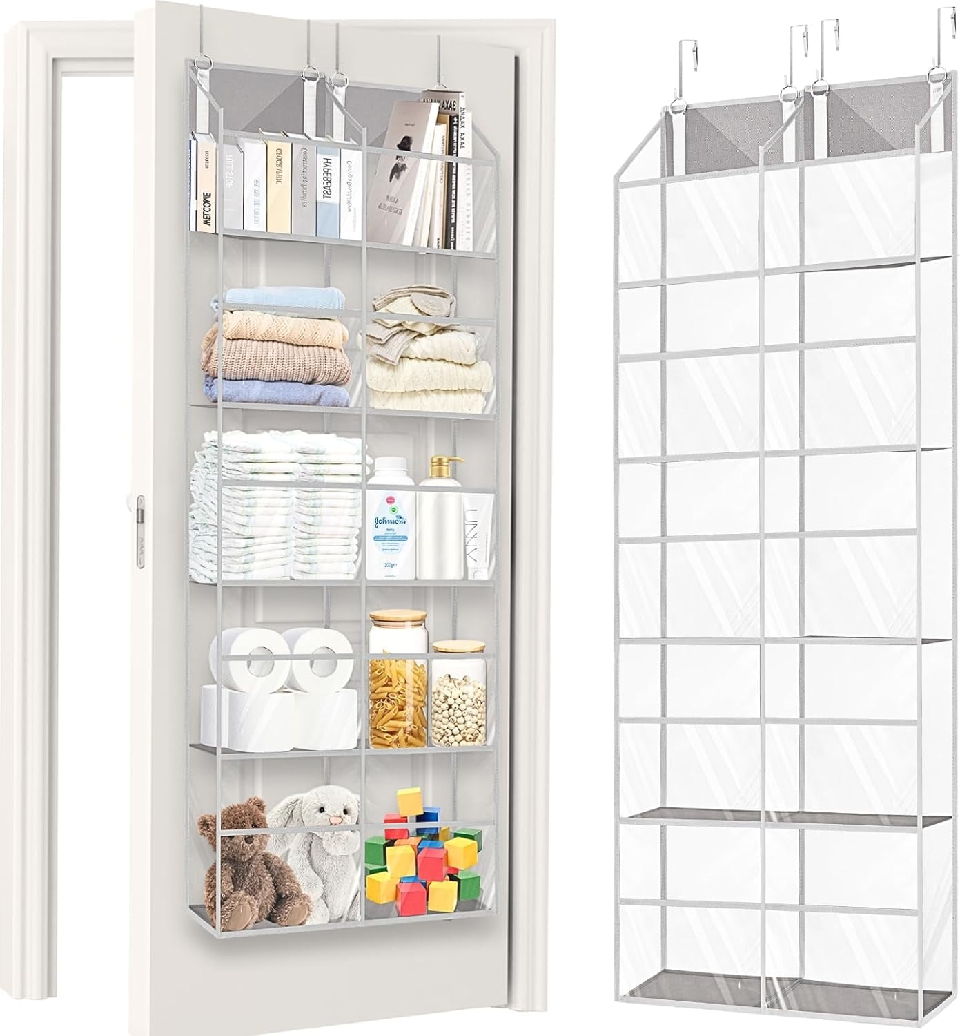 Over the Door Organizer 5 Tiers,Extra Large Behind Door Storage of 10 ...