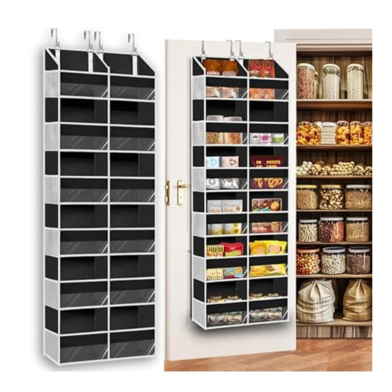 Over The Door Organizer 6 Tiers, Extra Large Behind Door Storage of 12 ...