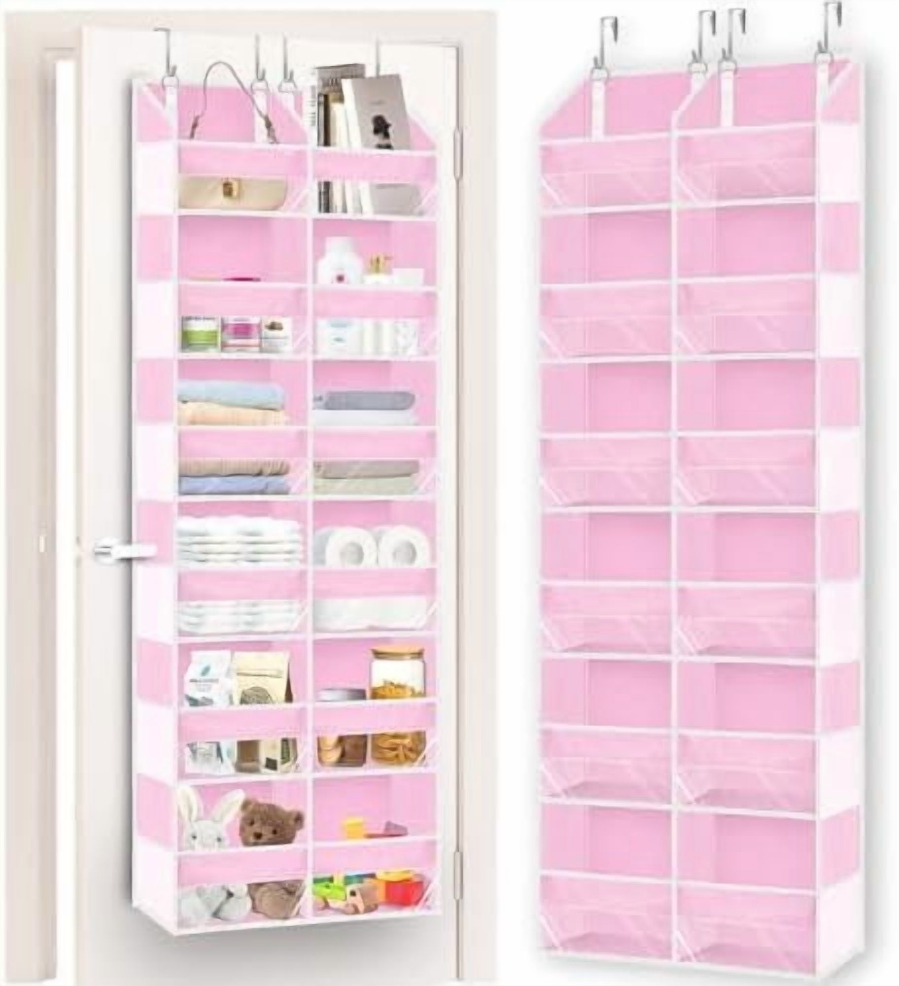 Over The Door Organizer 6 Tiers, Extra Large Behind Door Storage of 12 ...