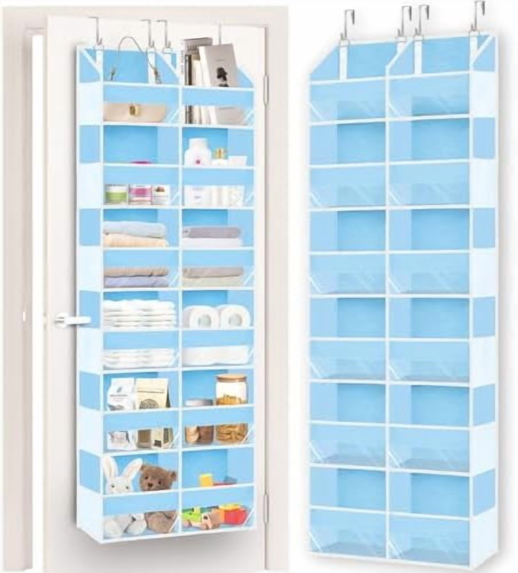 Over The Door Organizer 6 Tiers, Extra Large Behind Door Storage of 12 ...