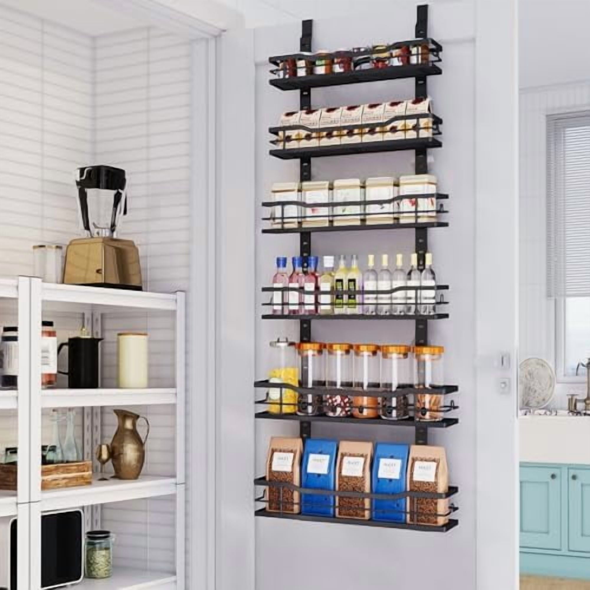 Over The Door Pantry Organizer，6-Tier Over The Door Organizer with ...