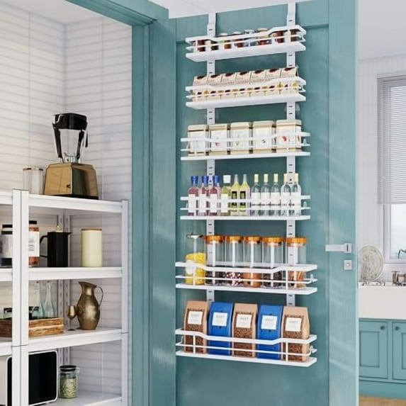 Over The Door Pantry Organizer，6-Tier Over The Door Organizer with ...