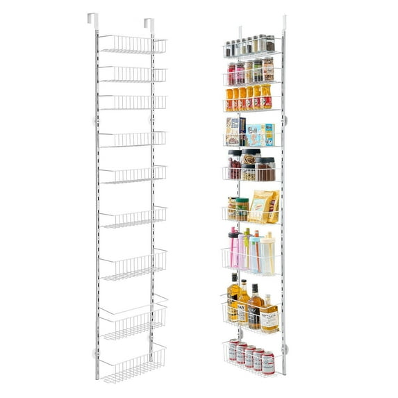 Over The Door Pantry Organizer, 9-Tier Pantry Organization and Storage ...