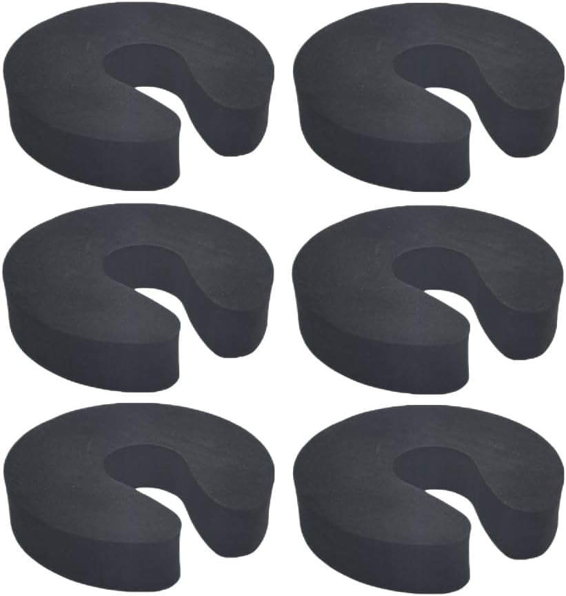 Door Pinch Guards (6 Pack) Baby Proof Doors Extra Soft Foam, Sleek ...