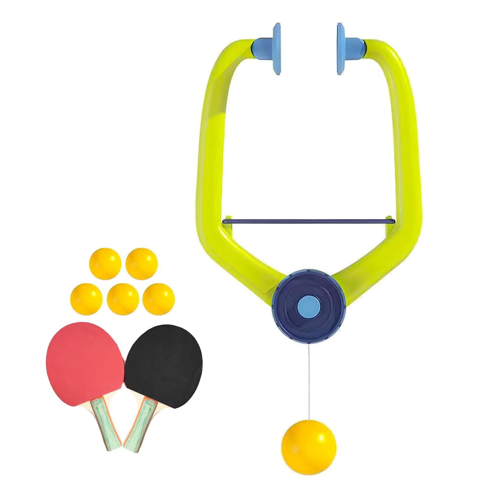 Door Ping Pong Game Door Frame Hanging Table Tennis Trainer Set with ...