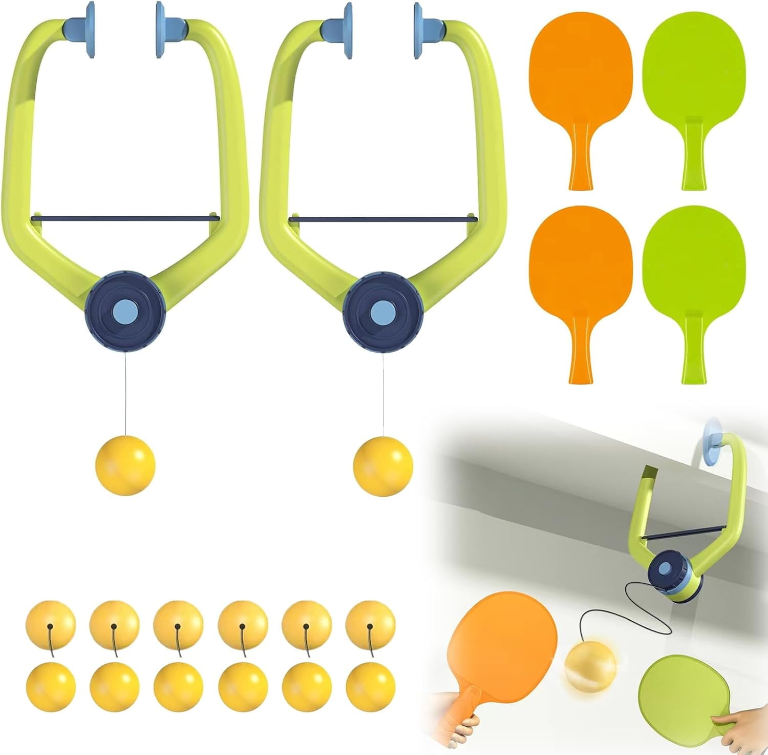 Door Ping Pong Game Over The Door, Adjustable Doorway Game Pingpong ...