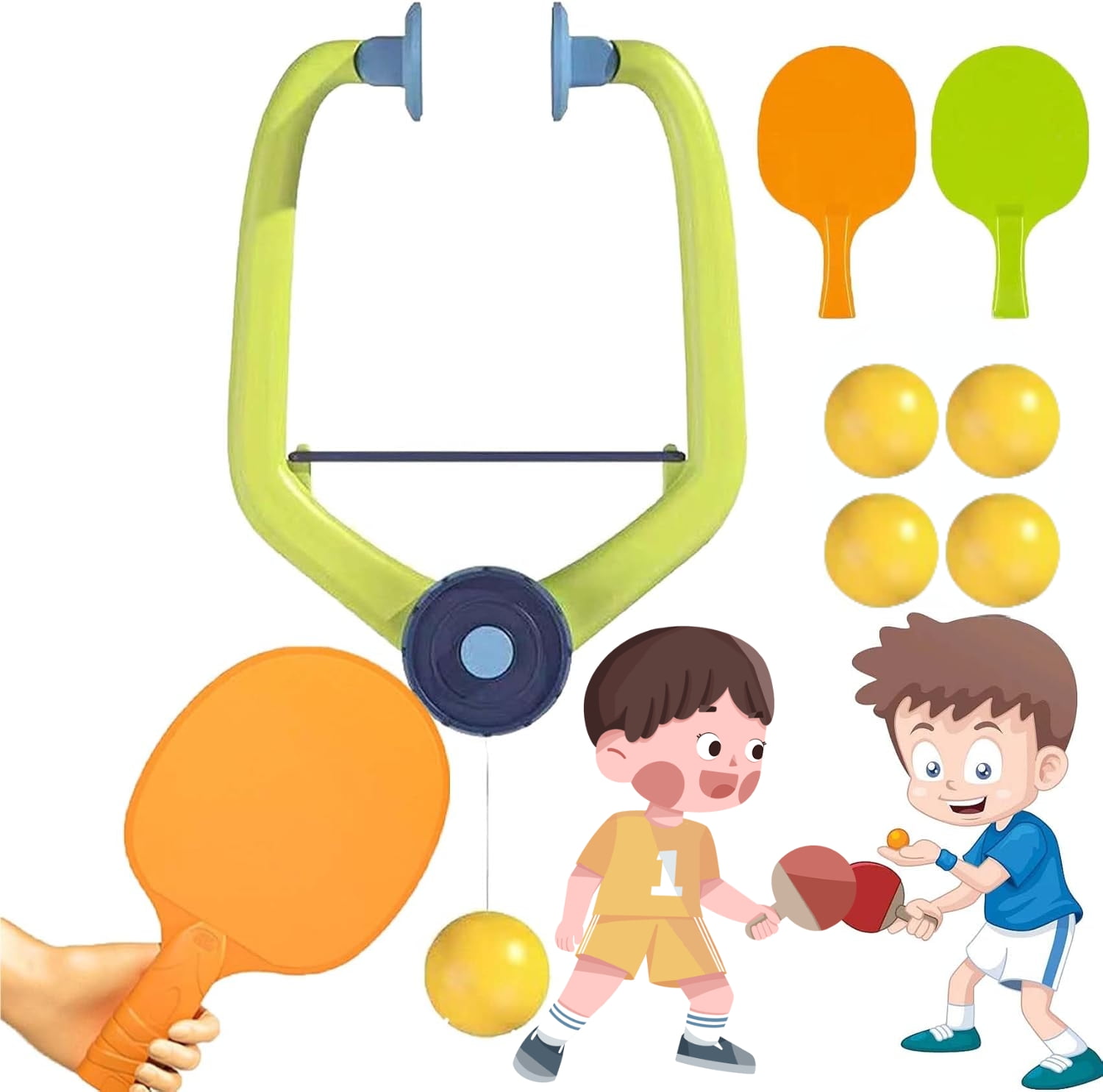Door Plunking Game,Door Ping Pong Game for Kids Trainer, Adjustable ...