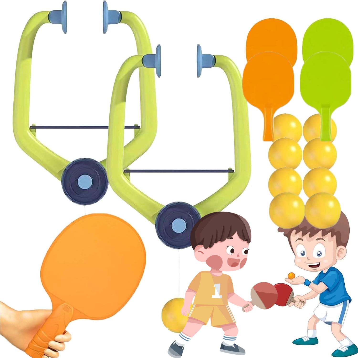 Door Plunking Game,Door Ping Pong Game for Kids Trainer, Adjustable ...