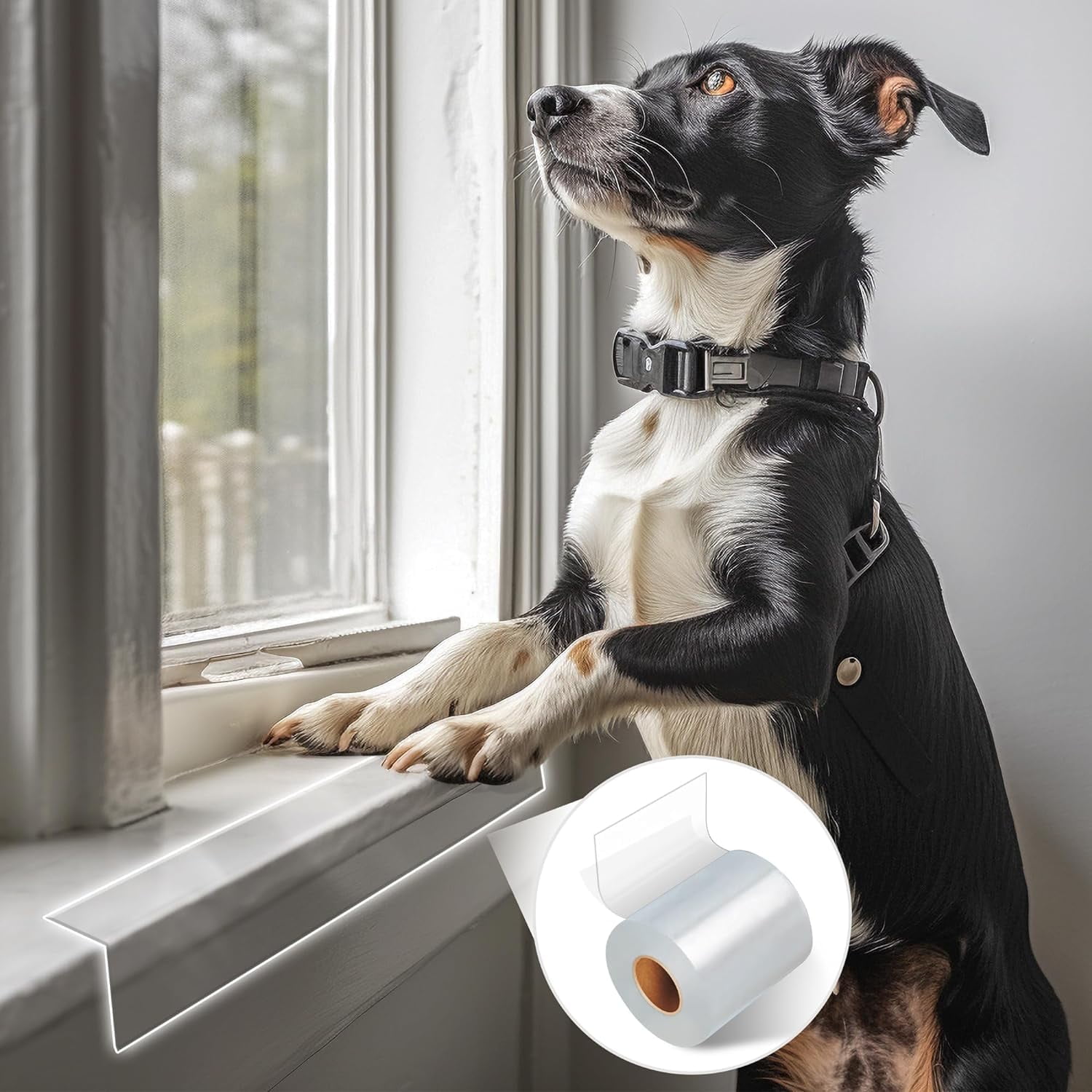 Door Protector from Dog Scratching, Window Sill Protector, Clear Sided ...