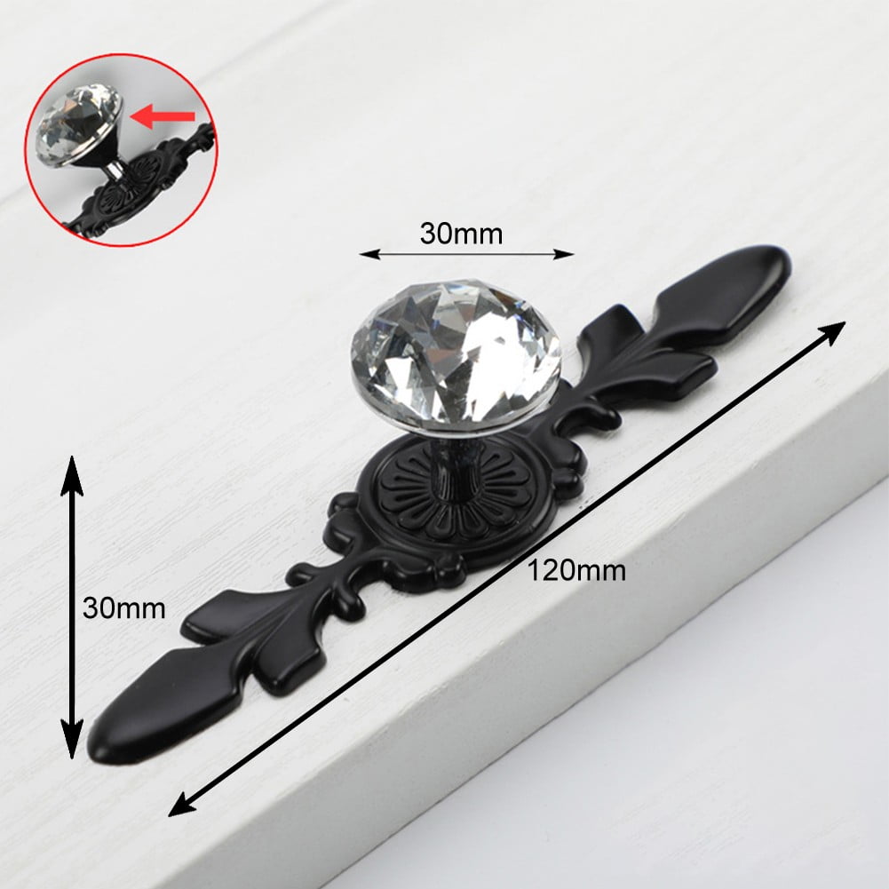 Door Pulls Crystal Handle Crystal Drawer Handles Glass Drill Furniture ...