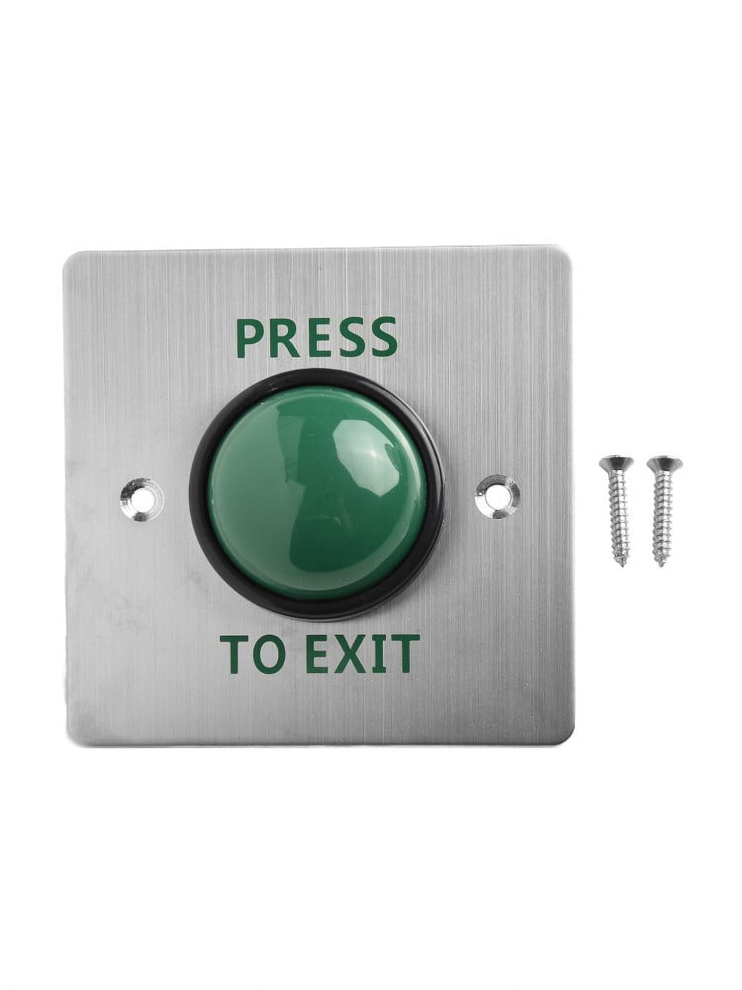 Door Release Button Stainless Steel 12‑24V Push to Exit NO Switch Access - Walmart.com