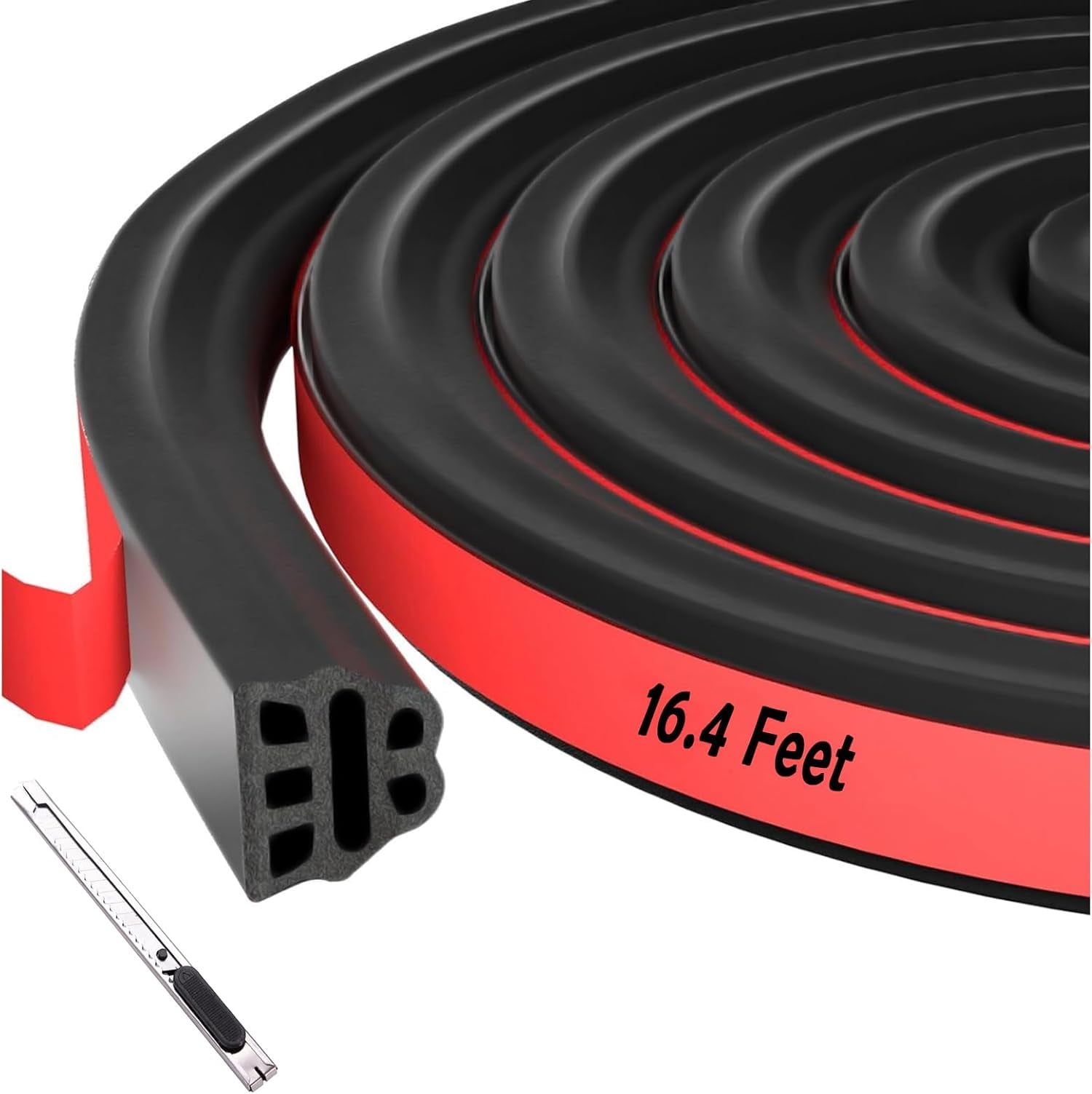Door Rubber Seal Strip, Universal Automotive Weather Stripping Double ...