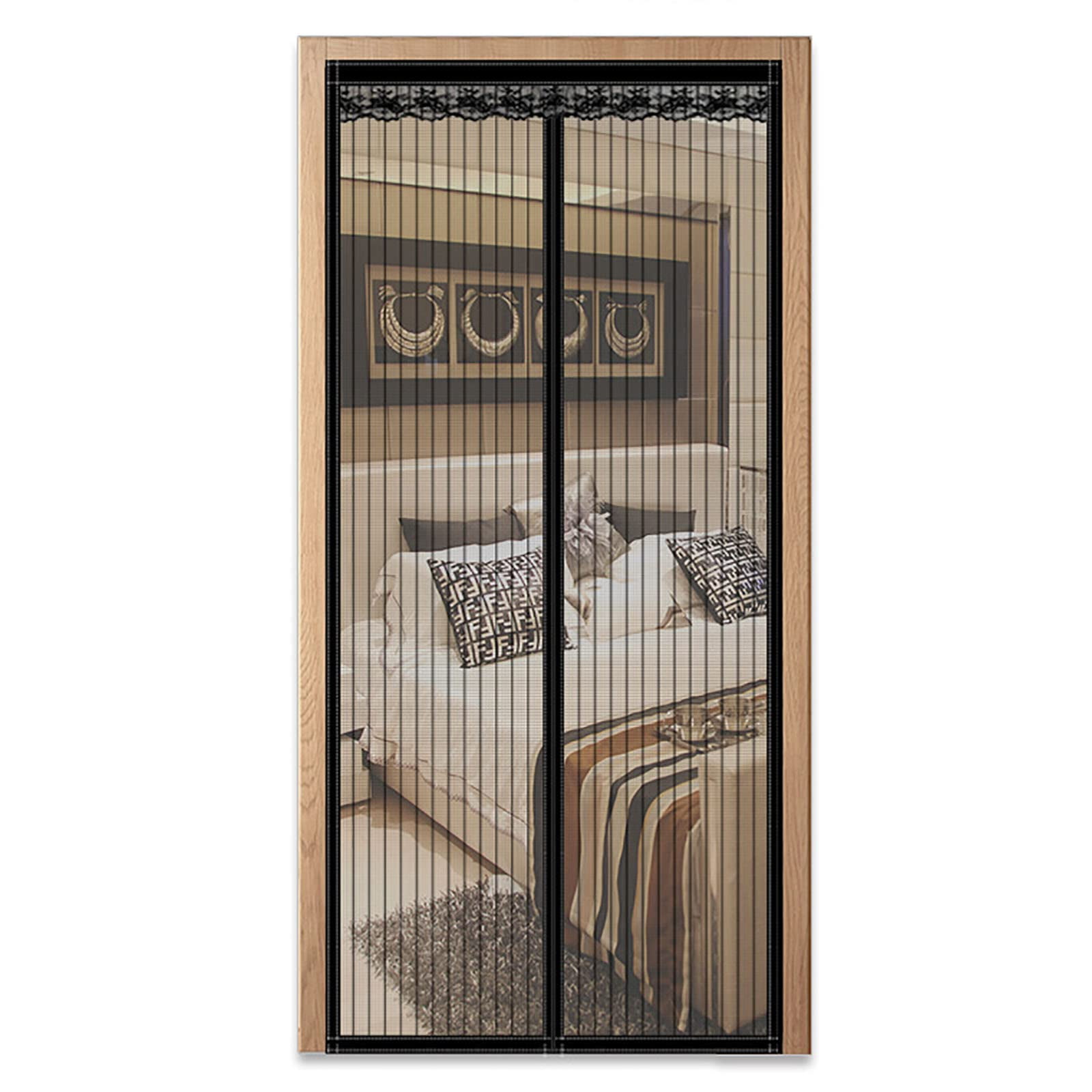 Door Screen Magnetic Closure 55x102Inch, Full Frame Hook&Loop Mesh ...