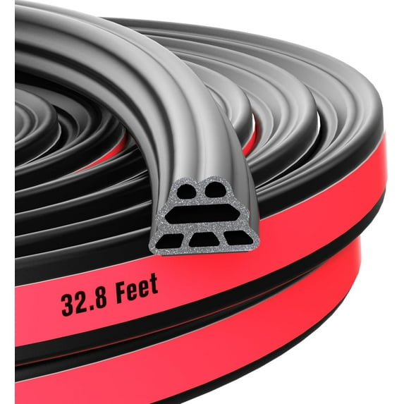Door Seal Strip Rubber 3 Layer Pyramid Structure Automotive Weather ...