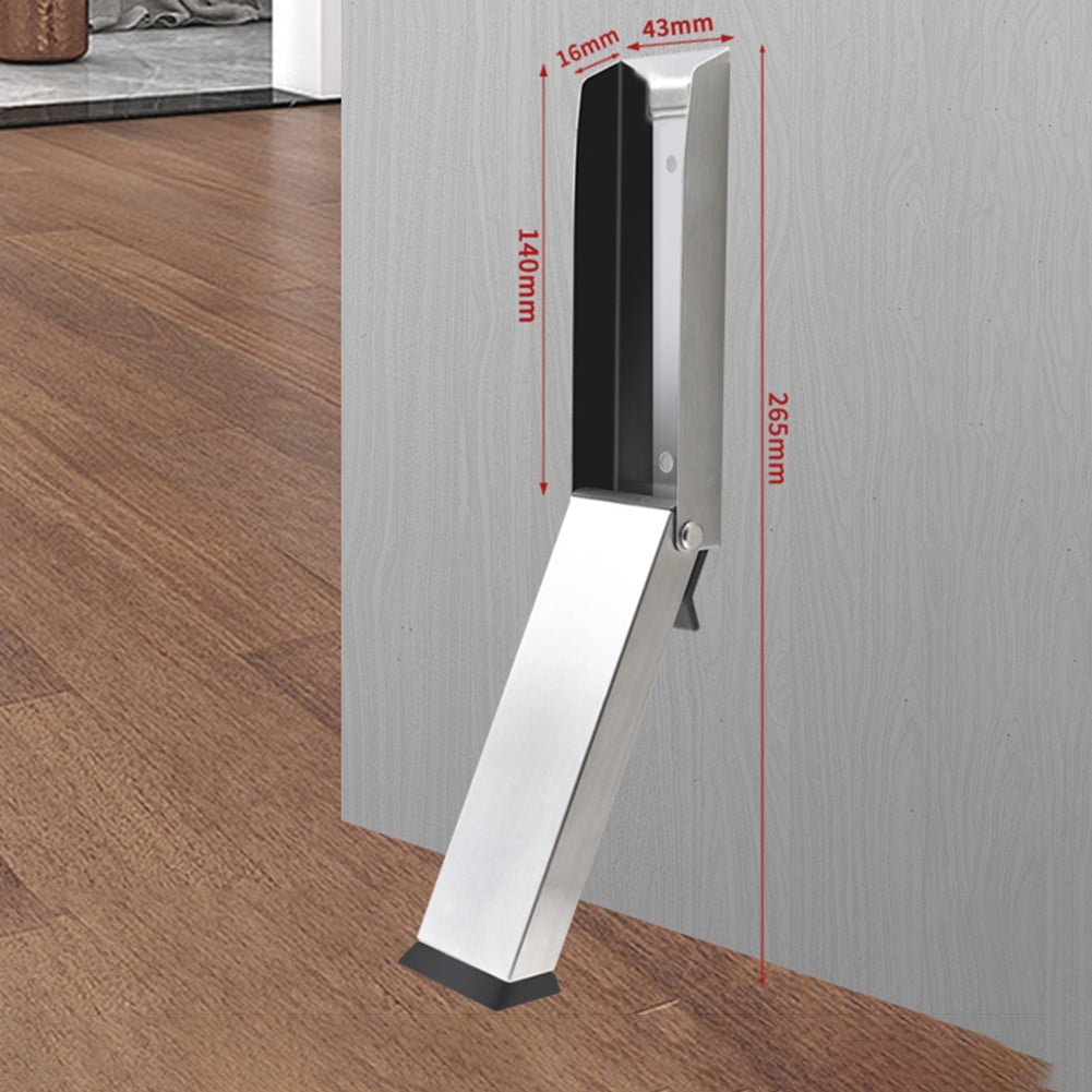 Door Security Black Automatic Door Stop Heavy Duty Automatic Door Stop ...