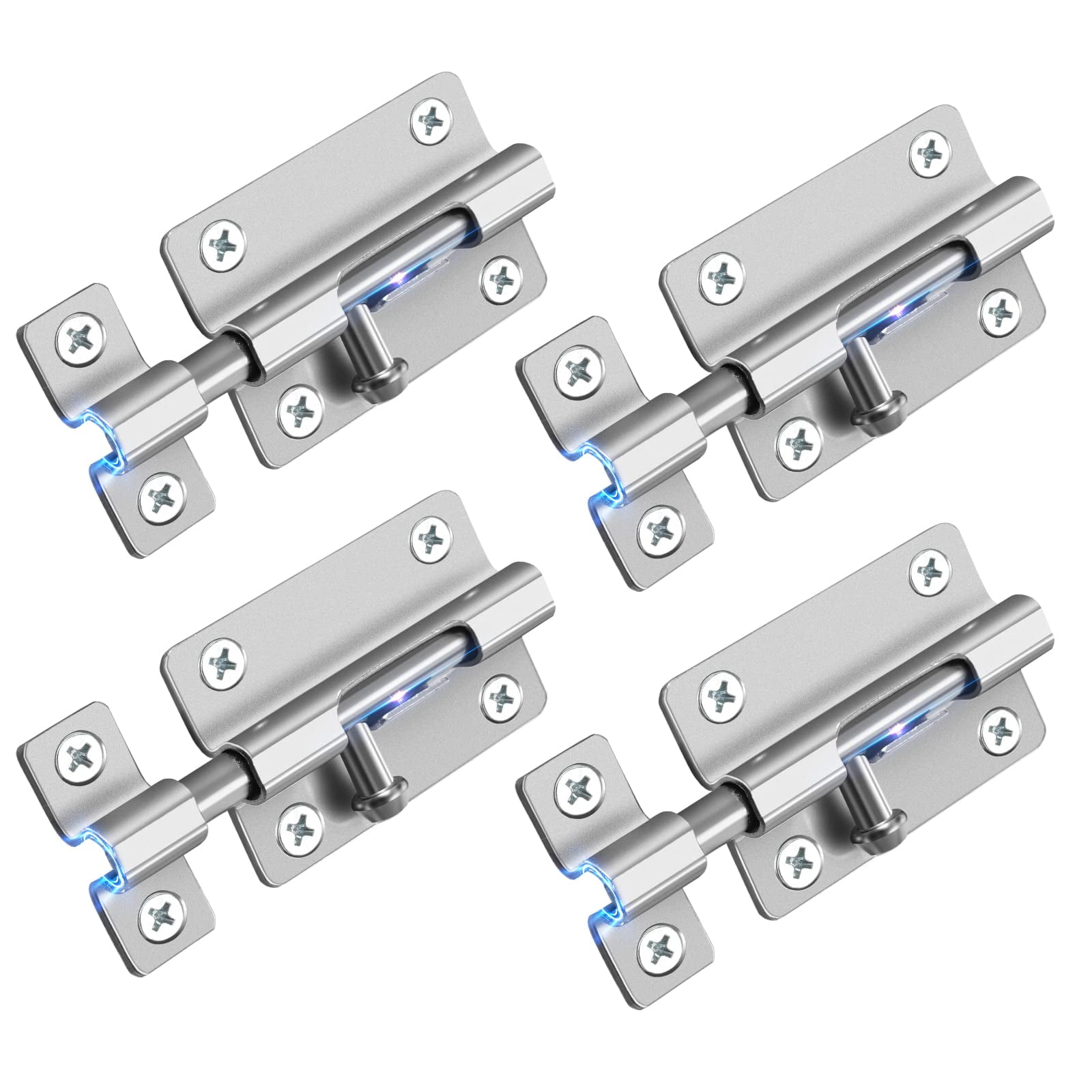 Door Security Slide Latch Lock, Keyless Entry Door Lock, Thickened ...