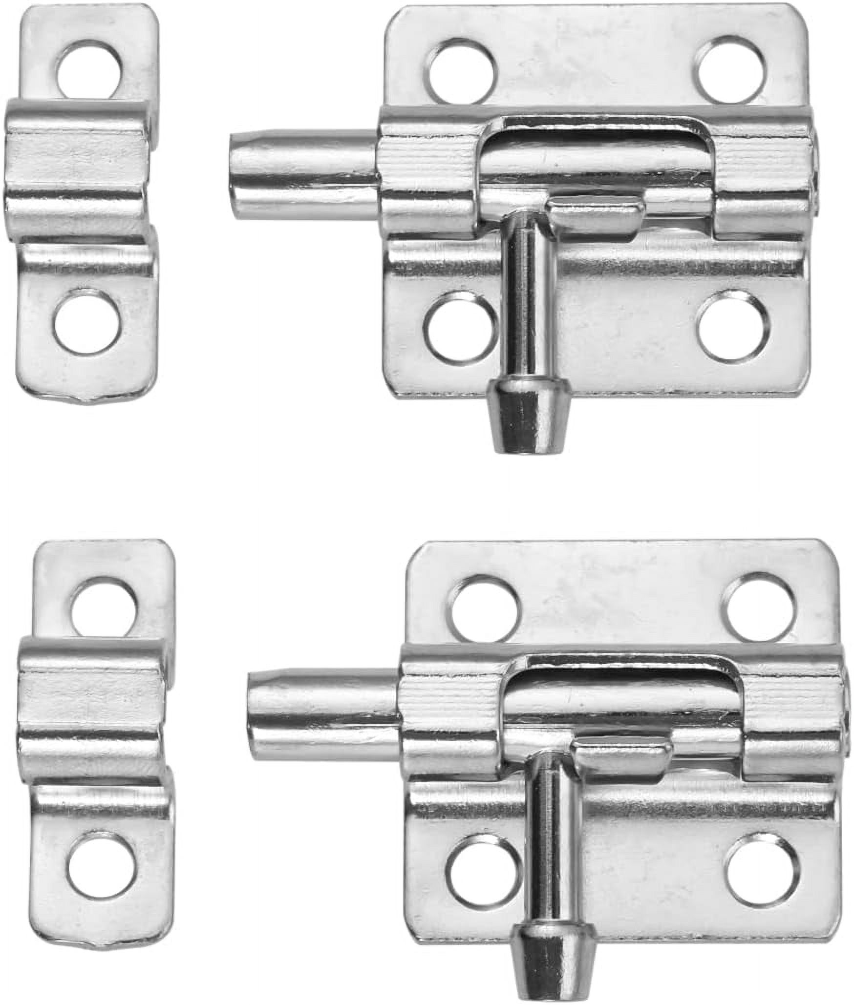Door Security Sliding Door Latch, Silver Metal Barrel Bolt Door Latches ...