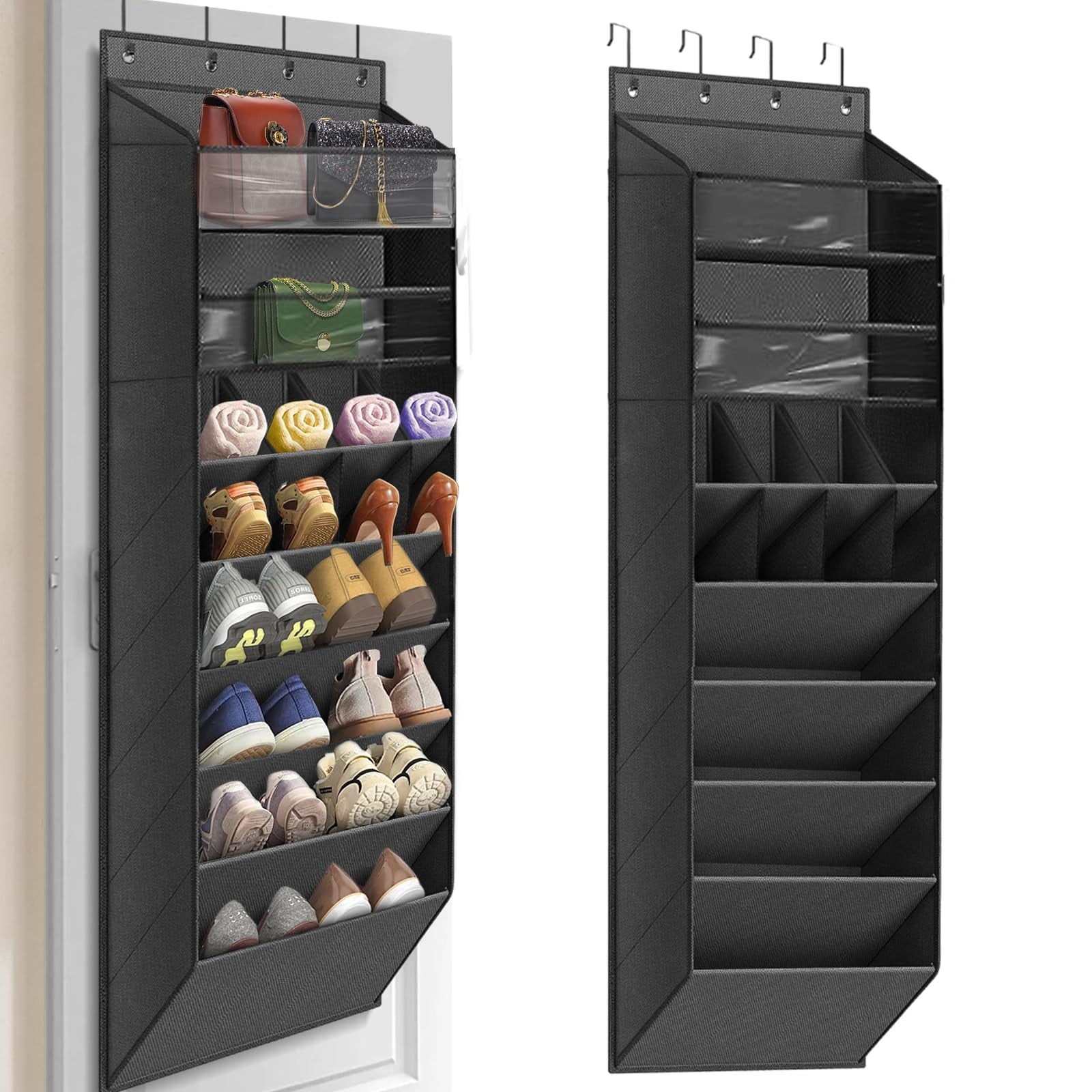 Over the Door Shoe Organizer 8 Shelves Hanging Organizer Holder for ...