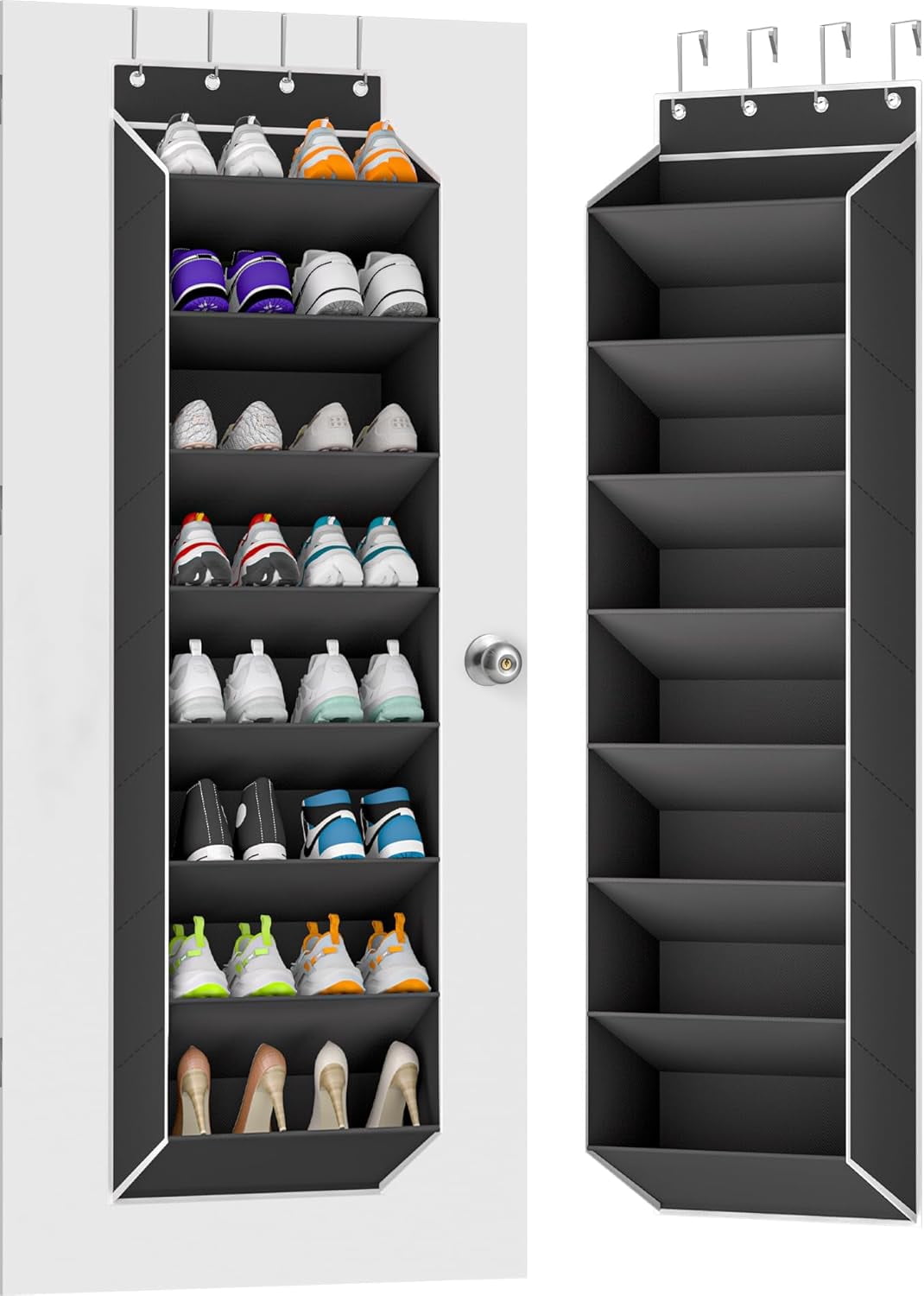 Over The Door Shoe Organizer Storage, Hanging Shoe Rack Organiser for ...