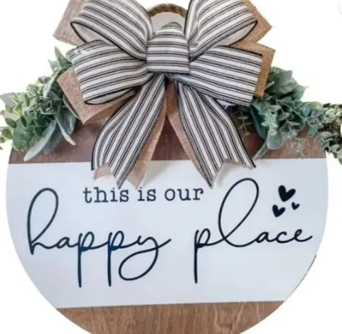 Door Sign Farmhouse Porch Décor Rustic Door Hanger for Front Door ...