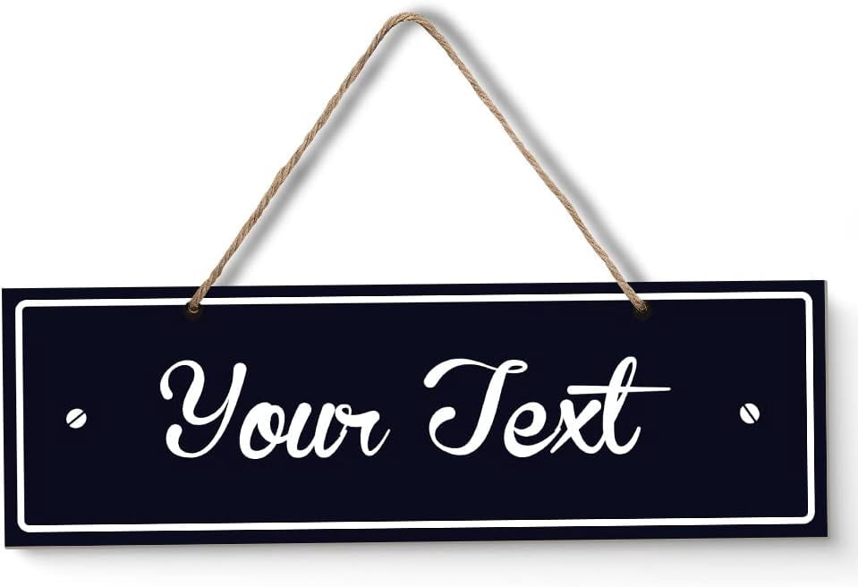 Door Sign Personalized Name Room Sign Home Decor Hanging Wall Art Name ...