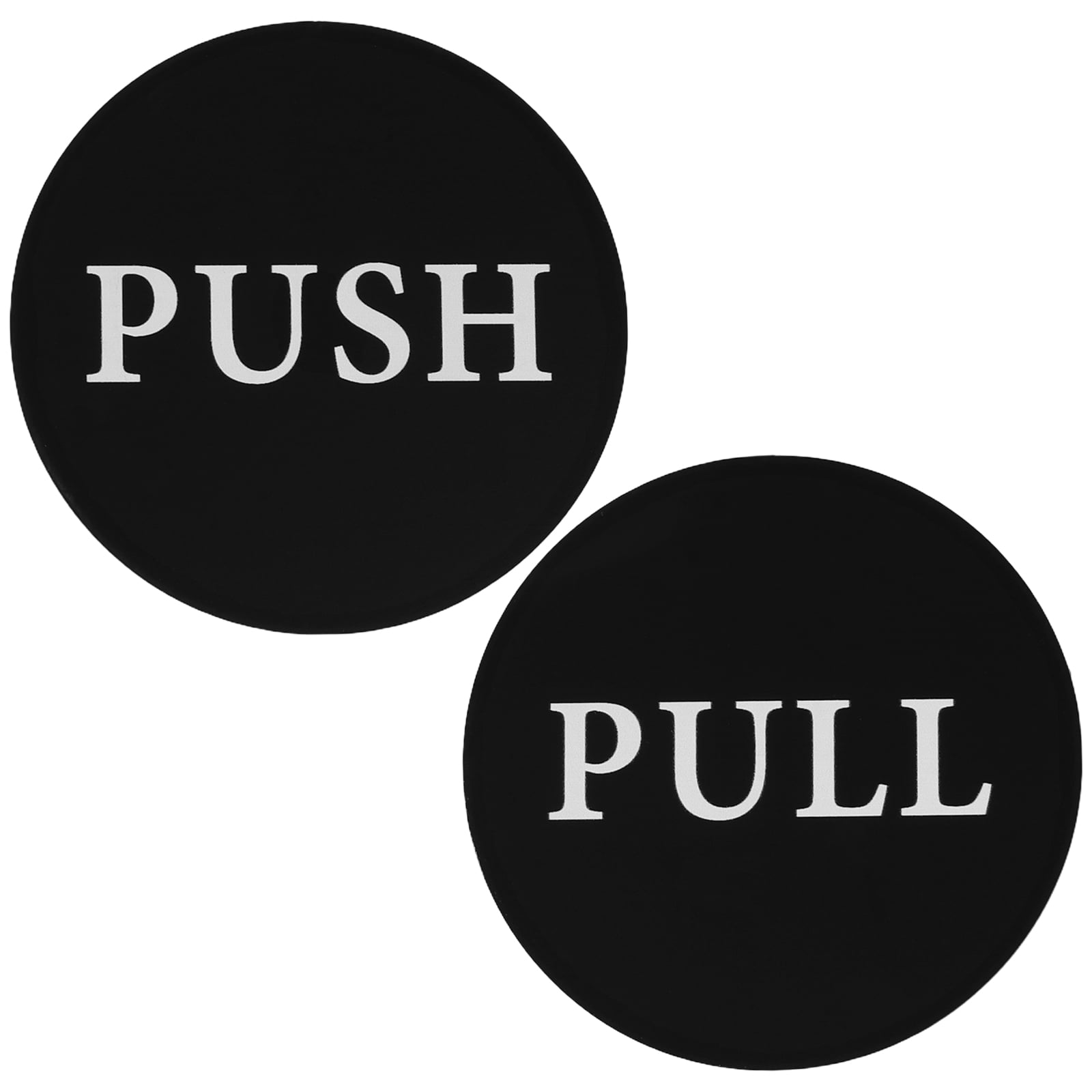 Door Sign Restroom,2Pcs Acrylic Door Signs for Glass Doors Push Pull ...