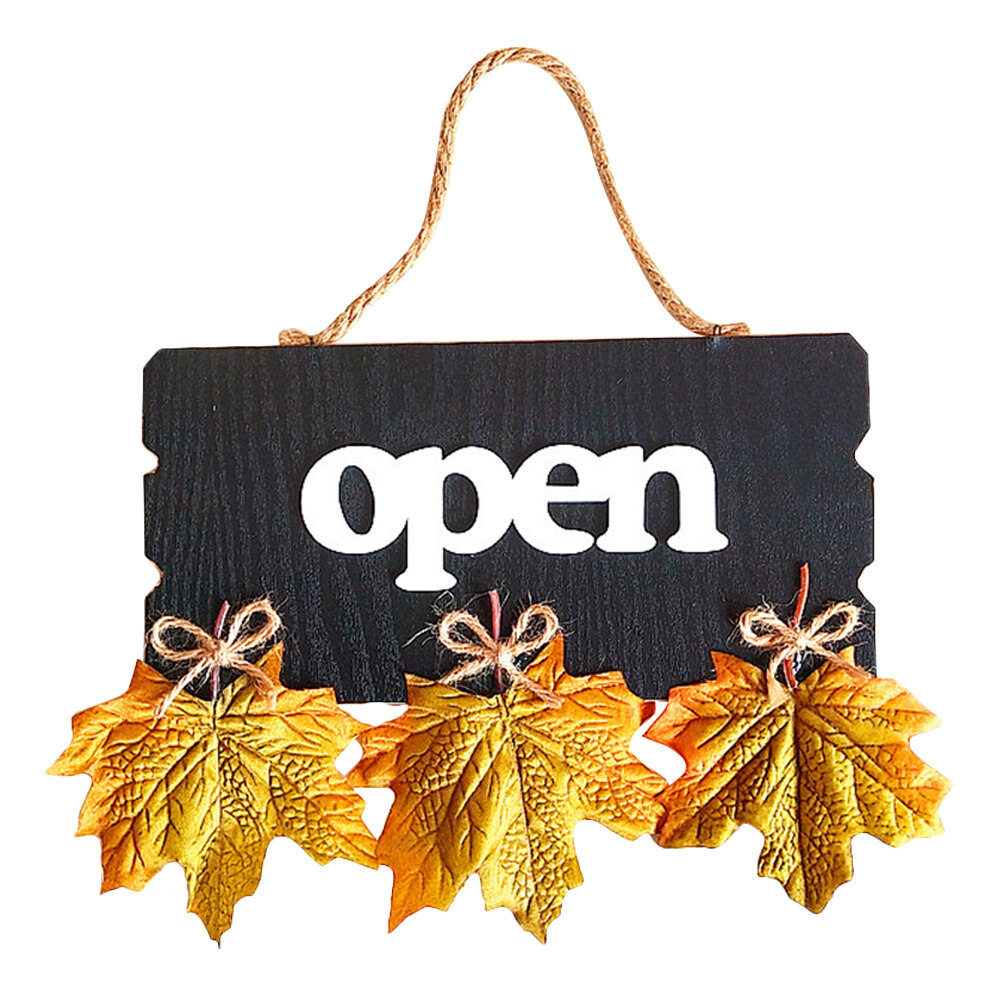 Door Sign, Wooden Door Hanging Welcome Wooden Sign for Restaurant Hotel ...