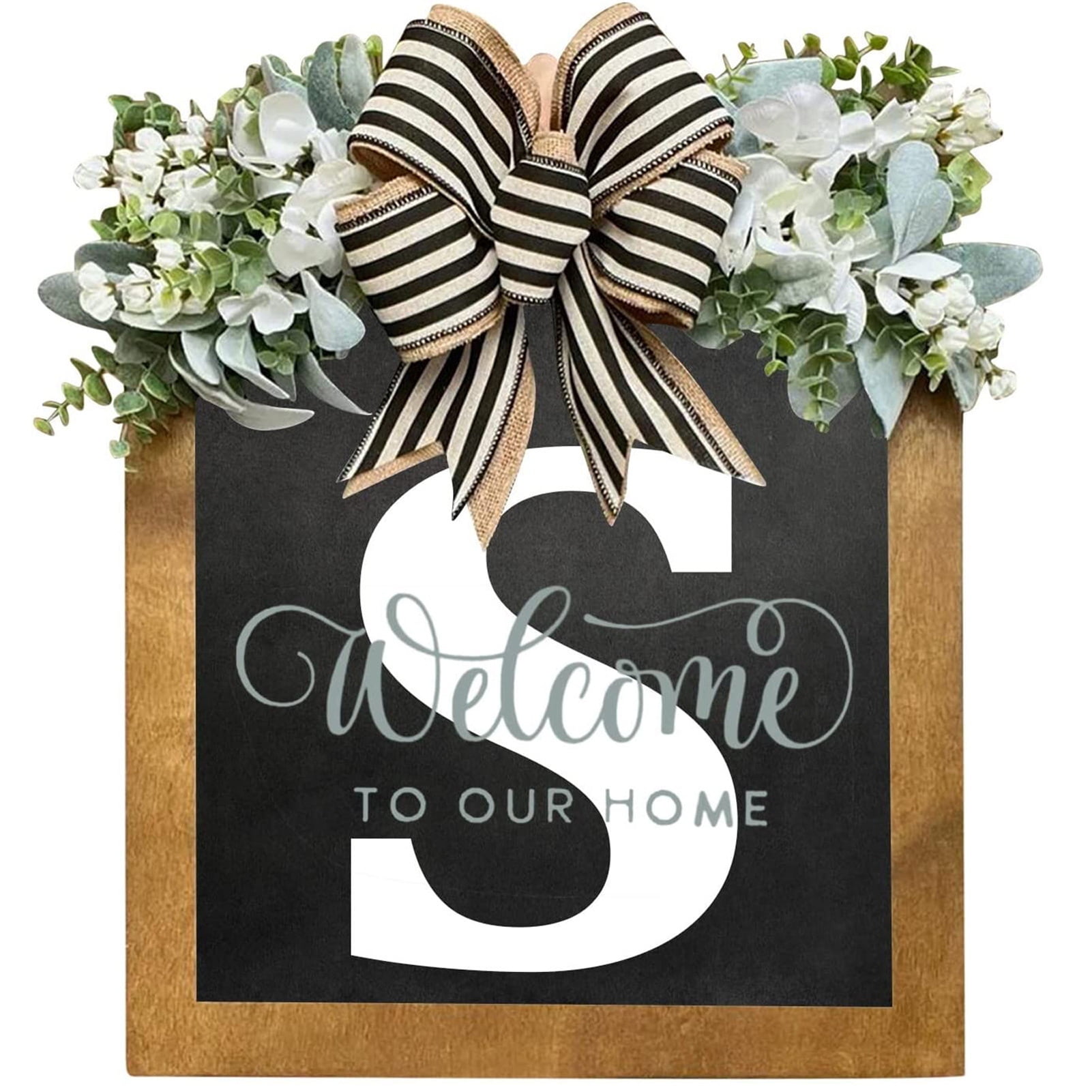 Door Sign for Home, Door Sign Wreath Easy to Hang Weather Resistant ...
