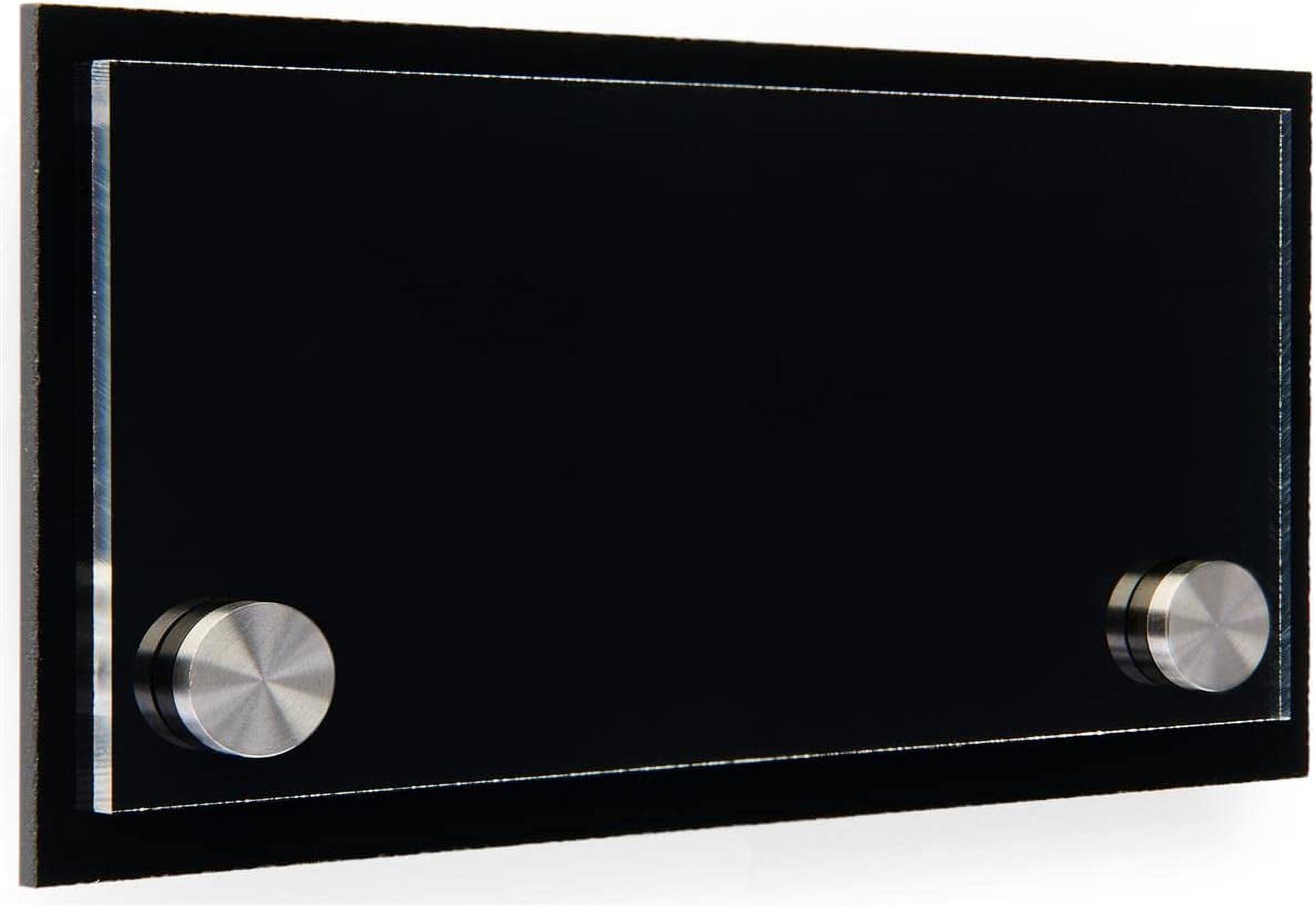 Door Sign for Wall Mount with Stainless Steel Standoffs, 6 x 3-Inch ...