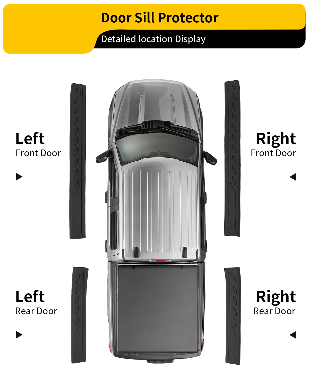 Door Sill Protector 2022-2025 for Ford Maverick Step Protector Side ...