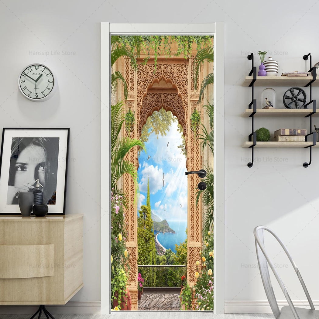 Door Size Murals 3D Wallpaper Waterproof Self Adhesive Home Decor ...