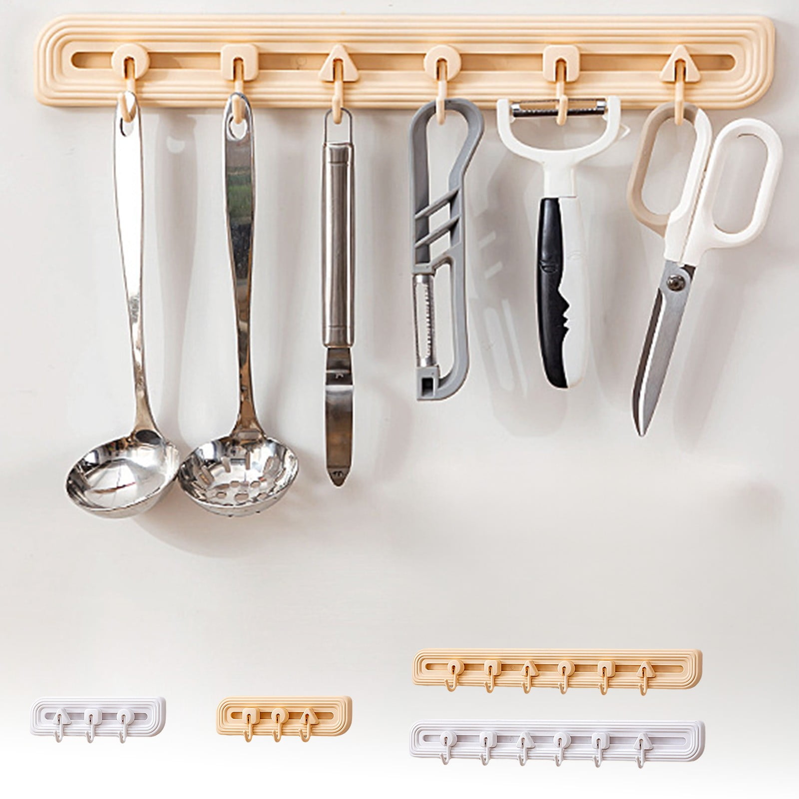 Over Door Sliding Adjustable Hooks | No-Drill Non-Slip Plastic ...