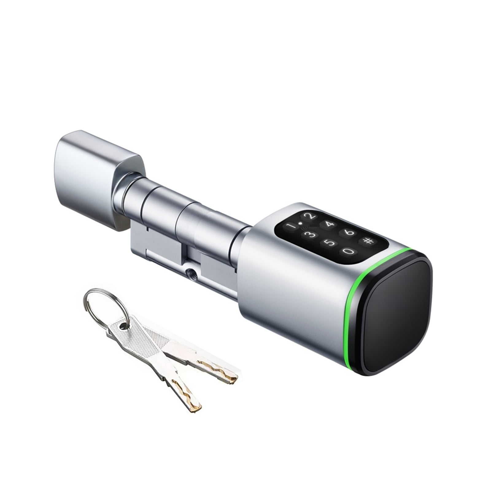 Door Smart Cylinder Lock Bluetooth APP Digital Password Card Mechanicak ...