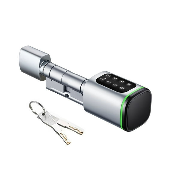 Door Smart Cylinder Lock Bluetooth APP Digital Password Card Mechanicak ...